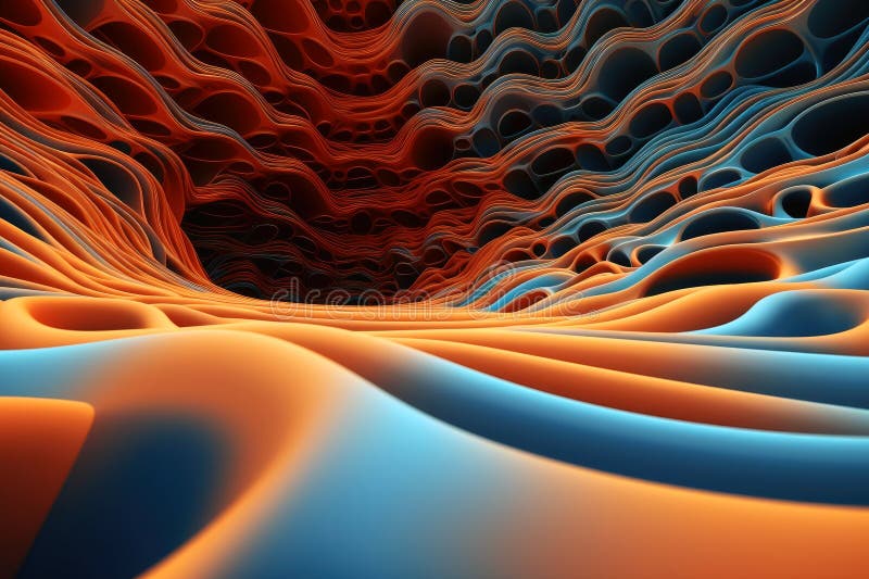 Surreal Three Dimensional Background Texture Created with Generative AI ...