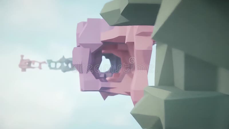 Surreal Tunnel Defying Gravity in Pastel Colors Dreamlike Landscape for Creative Projects and ...