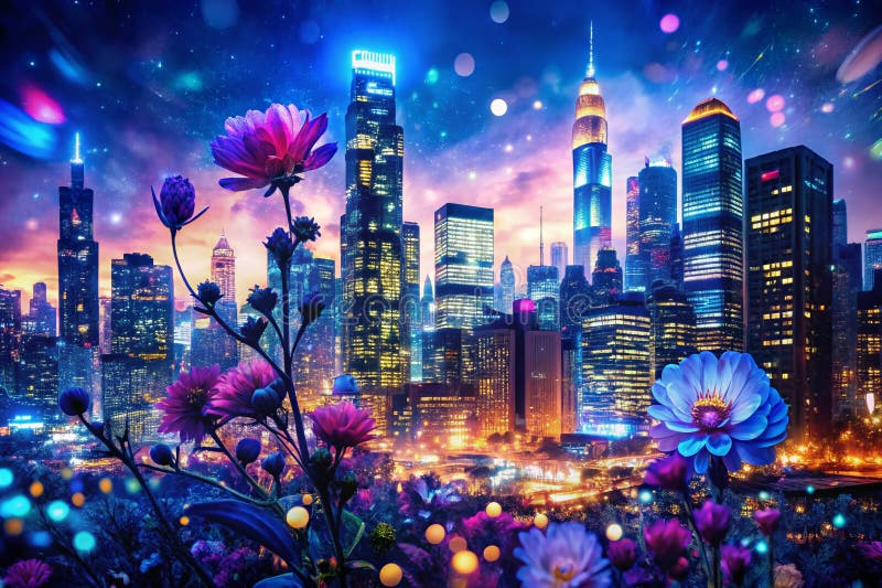 A Surreal Urban Landscape Exploring the Intersection of Concrete and ...