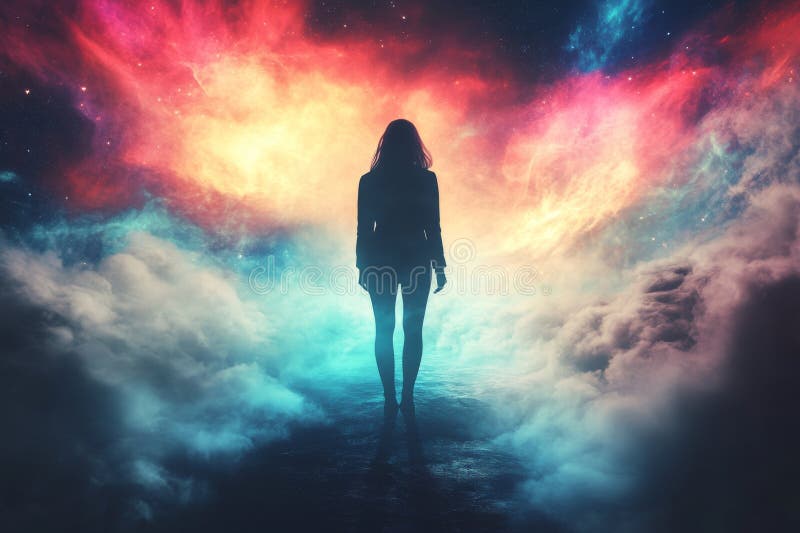 The Surreal Vision of Enlightenment in the Future Stock Photo - Image ...