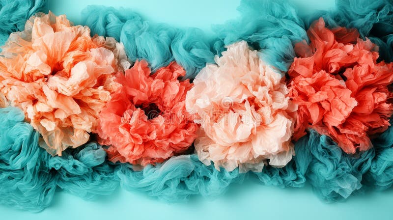 Surreal Visual of Plastic Waste Transformed into Artistic Floral Scene ...