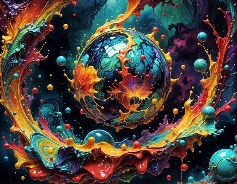 Surreal Visual Representation of the Nucleus of Life in Full Color ...