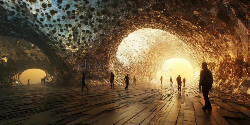 Surreal Visualization of a Network in a Big Data Environment Stock ...