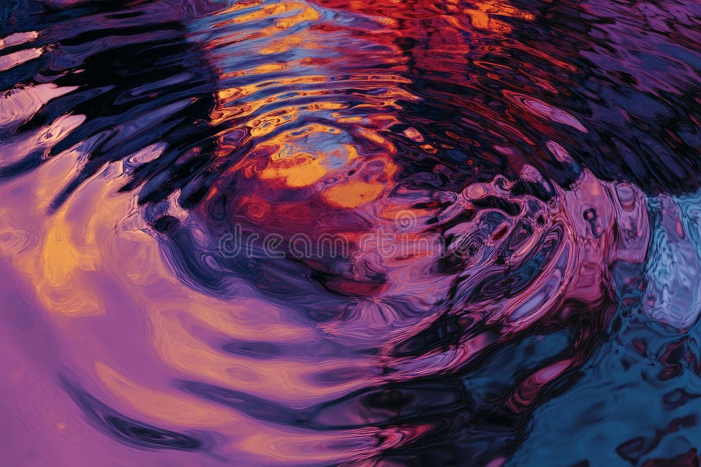 A Surreal Water Reflection Effect with Inverted Sky and Deep, Infinite ...