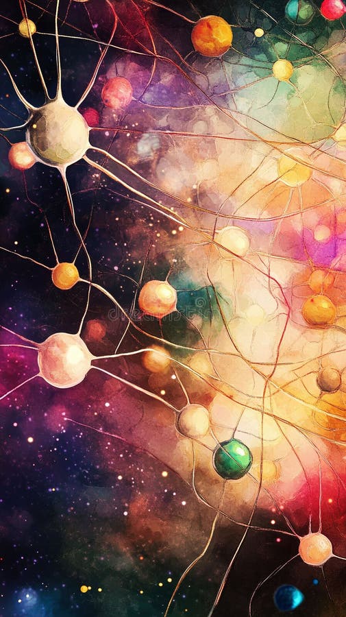 Surreal Watercolor Pattern of Neural Networks Representing Big Data ...