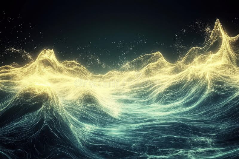 Surreal Waves of Light and Color Create an Otherworldly Ocean Landscape ...