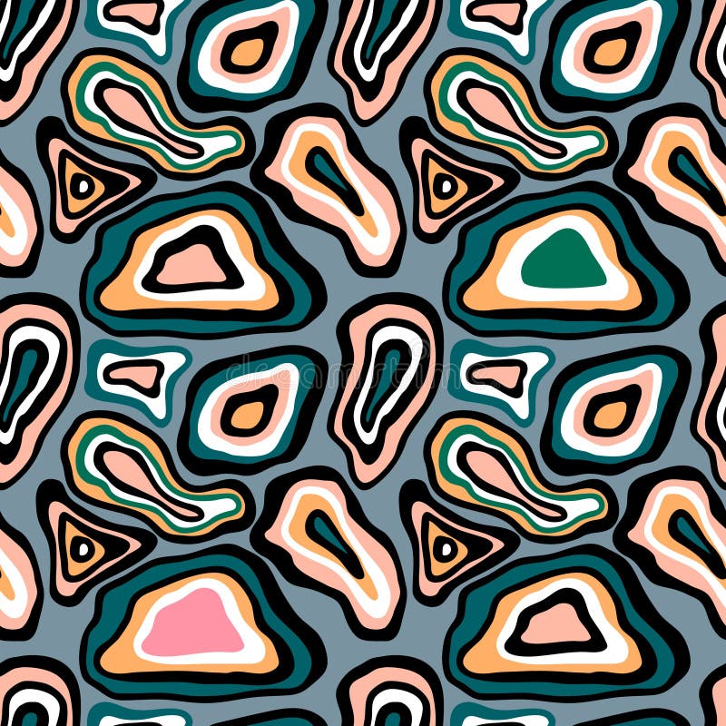 Surrealism Background Liquid Stains Stripes of Different Bright Colors ...