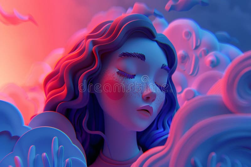 Surrealism-inspired Cartoon, Gradients, Emotional Depth Exploration ...