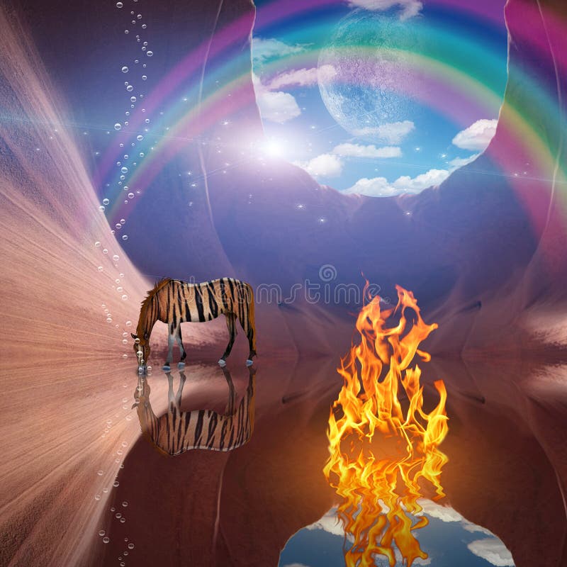 Magic Flame. 3D Rendering stock illustration. Illustration of fire ...