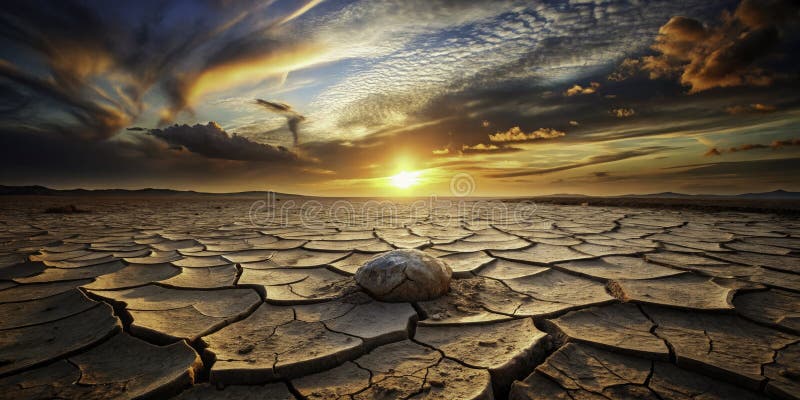 A Surrealist View of Cracked Earth Exploring the Texture and Patterns ...