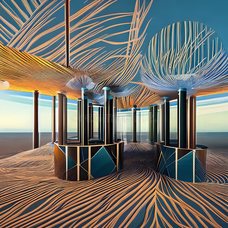 A Surrealistic Composition with Distorted Forms and a Dreamlike ...