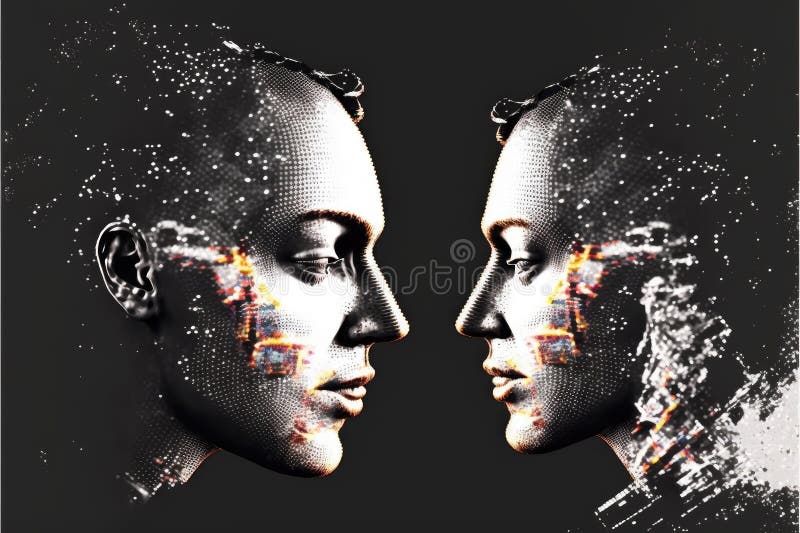 Surrealistic Human Face by Arrayed Pixel Forming in Glistering ...