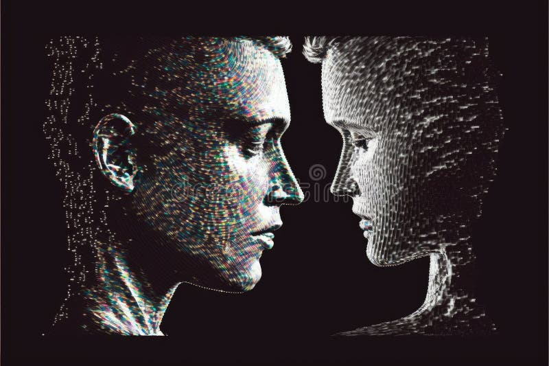 Surrealistic Human Face by Arrayed Pixel Forming in Glistering ...