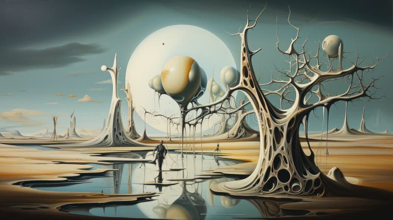 A Surrealistic Representation of a Nightmare Stock Illustration ...