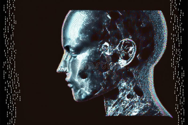 Surrealistic Human Face by Arrayed Pixel Forming in Glistering ...