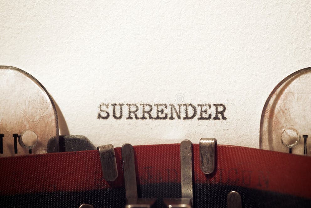Surrender concept view stock photo. Image of phrase - 239175452