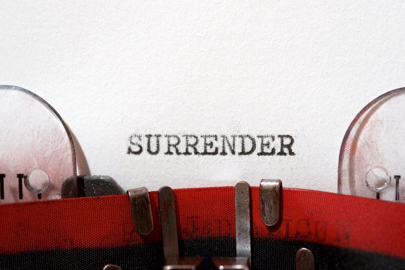 Surrender concept view stock image. Image of paper, peace - 239175453