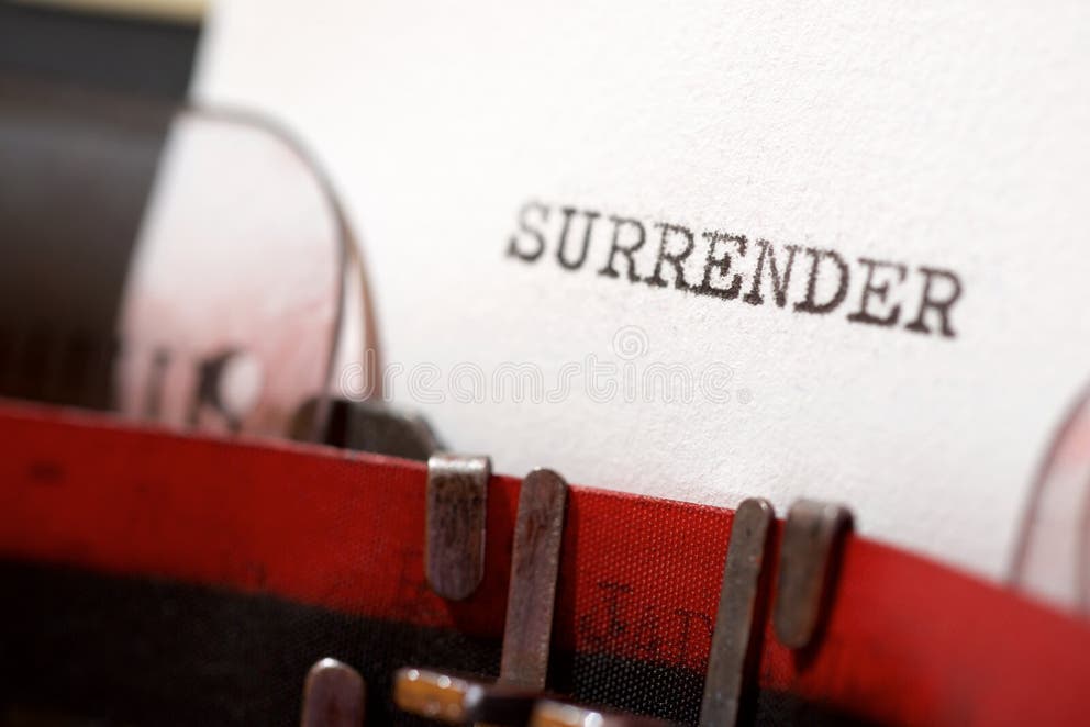Surrender concept view stock photo. Image of paper, competition - 239175492