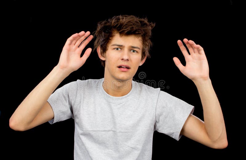 Man waving surrender flag stock image. Image of surrendering - 5979441