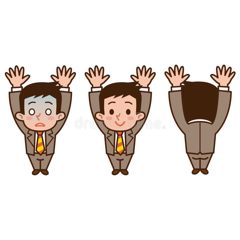The Surrender To Businessman Stock Vector - Illustration of concept ...