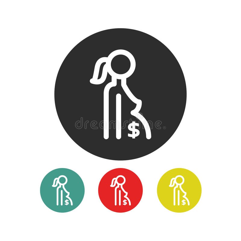 Surrogacy Line Icon, Vector Illustration Stock Illustration ...