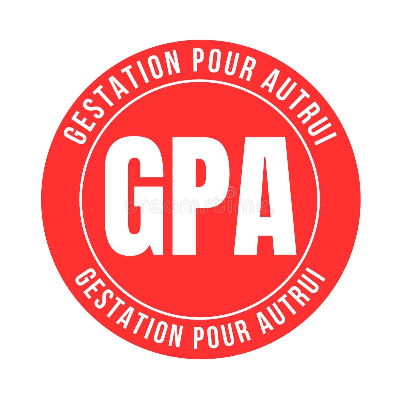 Surrogacy Symbol Called GPA Gestation Pour Autrui in French Language ... Surrogacy Symbol Called GPA Gestation Pour Autrui in French Language ...