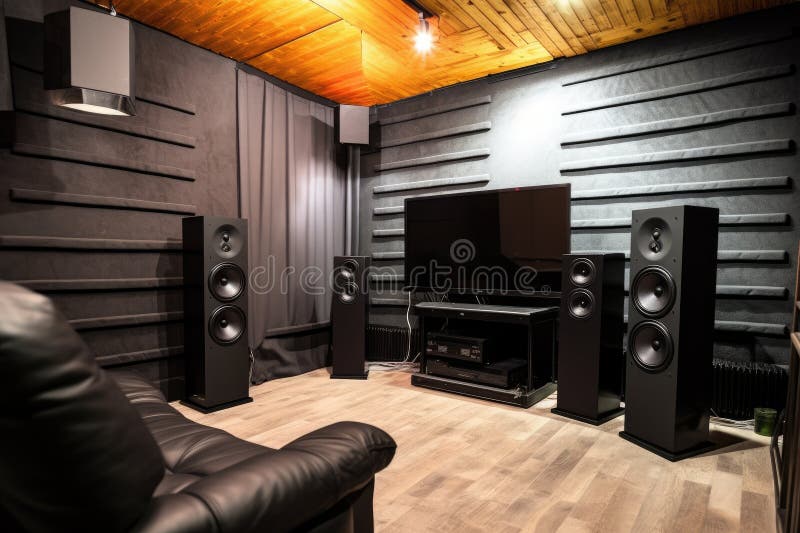 Surround Sound System in a Designated Corner Stock Illustration ...