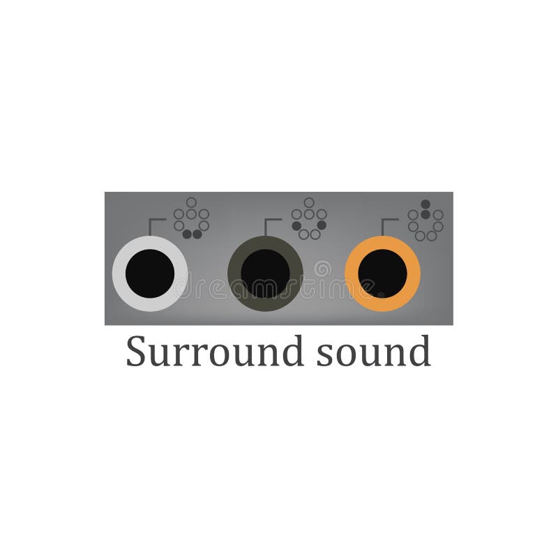 Surround Sound stock illustration. Illustration of logo - 6887365