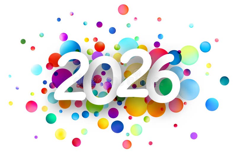 2026 Surrounded by Colorful Bubbles Stock Illustration - Illustration ...