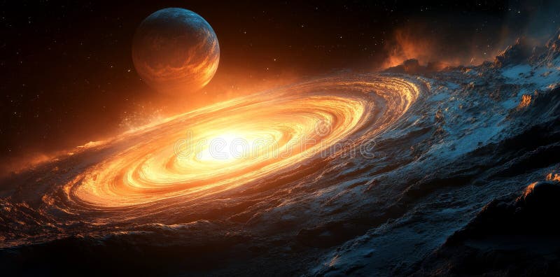 Surrounded by Ethereal Light Rings, this High-tech Artificial Planet ...