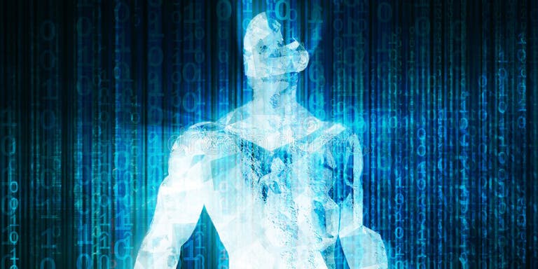 Surrounded by Technology stock illustration. Illustration of devices ...