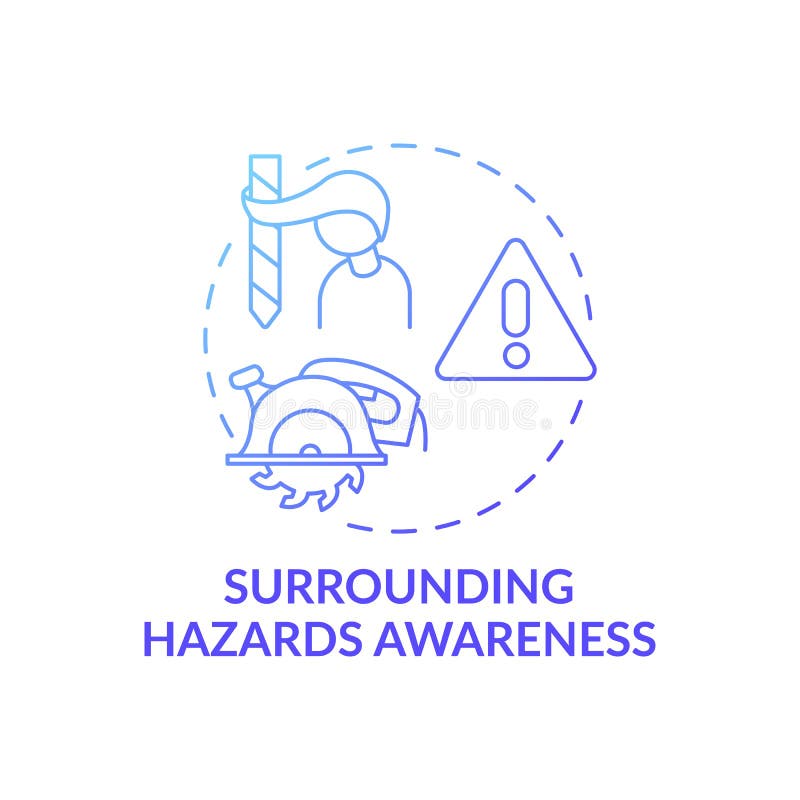 Surrounding Hazards Awareness Concept Icon Stock Vector - Illustration ...
