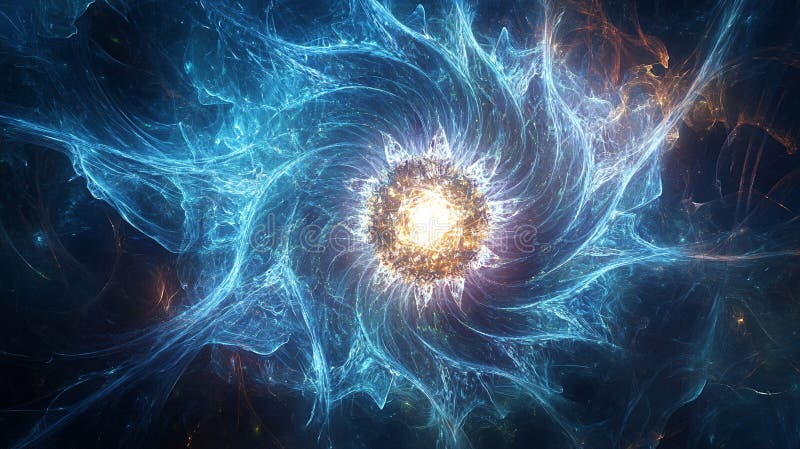 Surrounding a Radiant Crystal Core, Pulsating Wave Patterns Signify ...