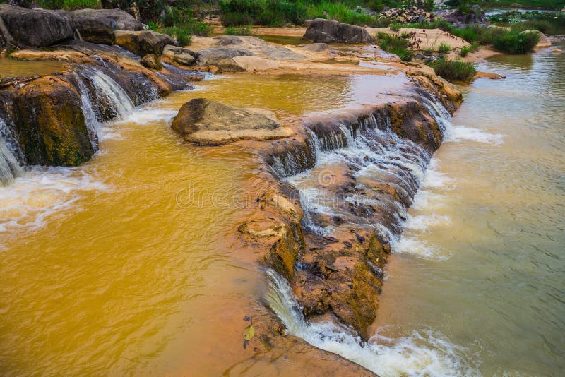 Surroundings Yang Bay Waterfall in Vietnam Stock Photo - Image of ...