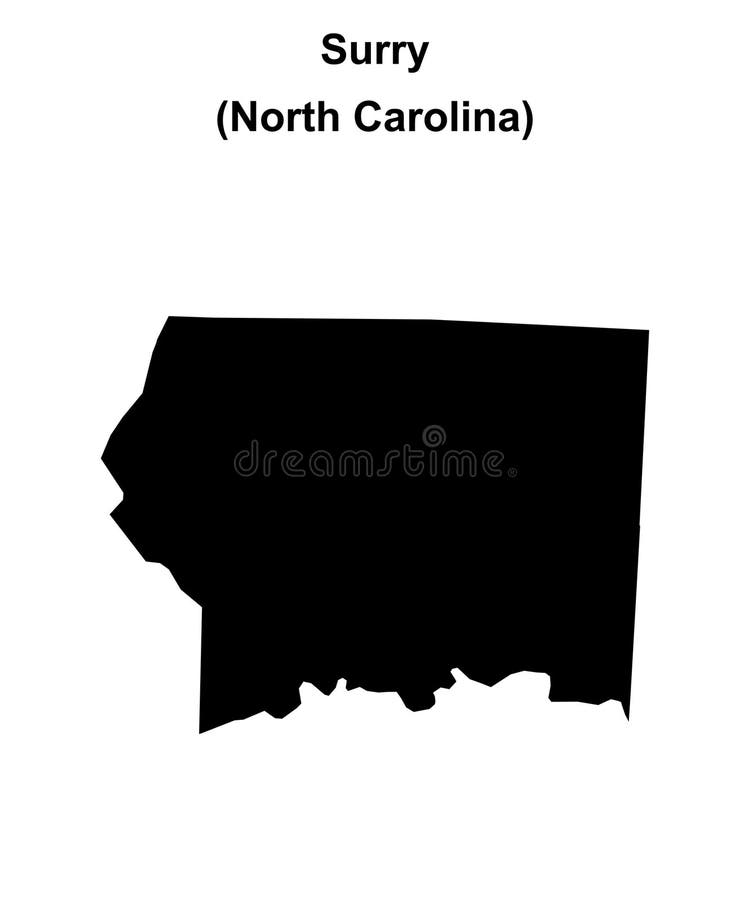 Surry outline map stock vector. Illustration of shape - 361724042