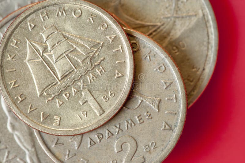 100 Monedas Griegas Del Dracma Con Alexander El Grande Imagen de ...