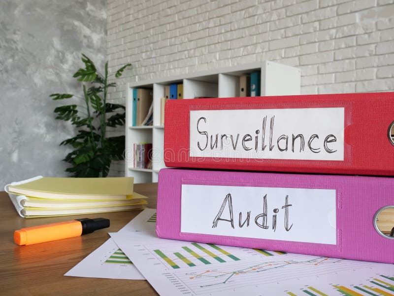 Surveillance Audit is Shown on the Conceptual Photo Using the Text ...