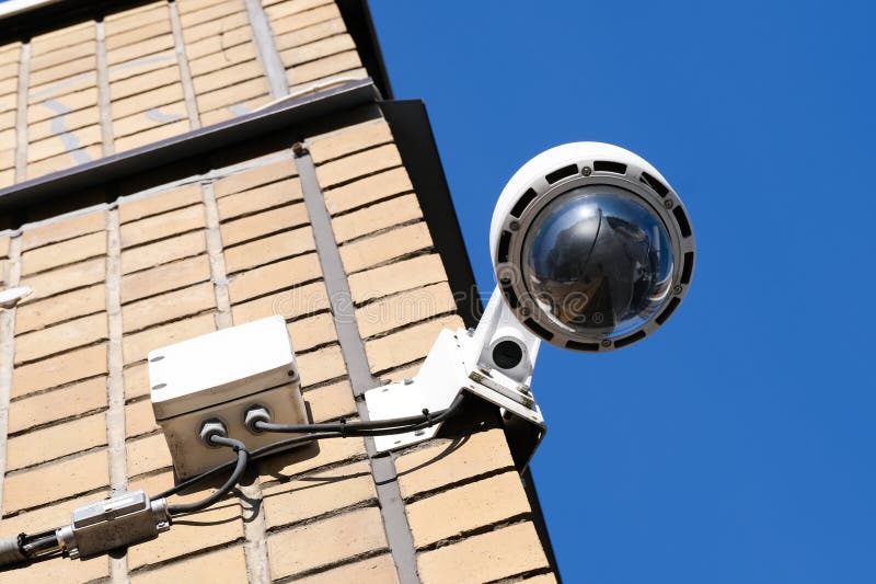 Surveillance camera stock image. Image of electronic - 361840047