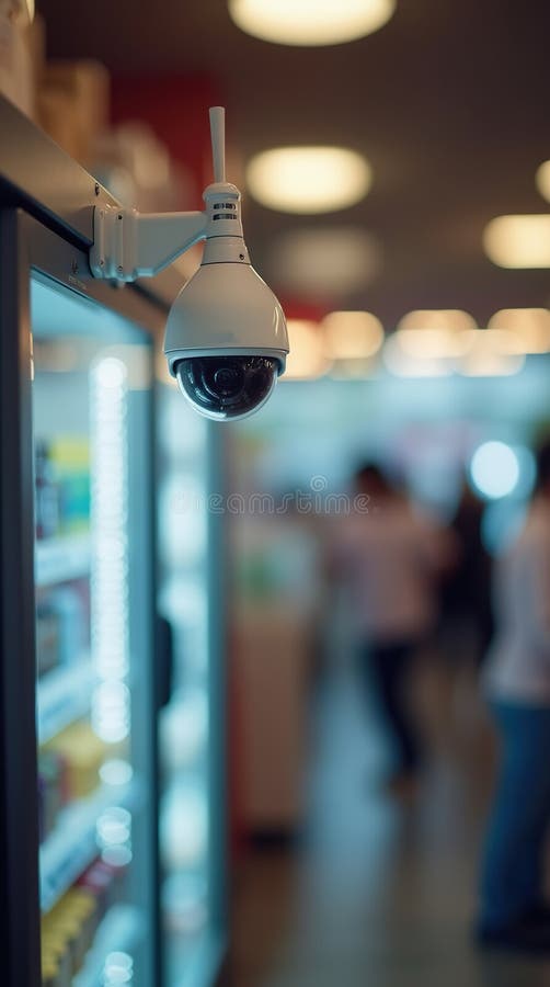 Surveillance Camera in a Busy Convenience Store for Customer Monitoring ... Surveillance Camera in a Busy Convenience Store for Customer Monitoring ...