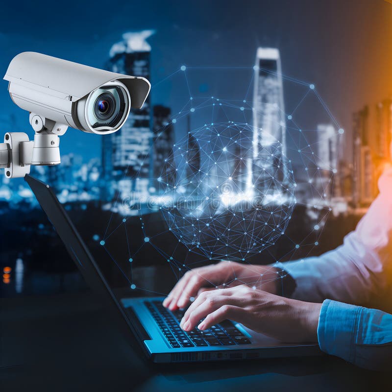 Surveillance Camera Connects To Digital Holographic Interface in ...