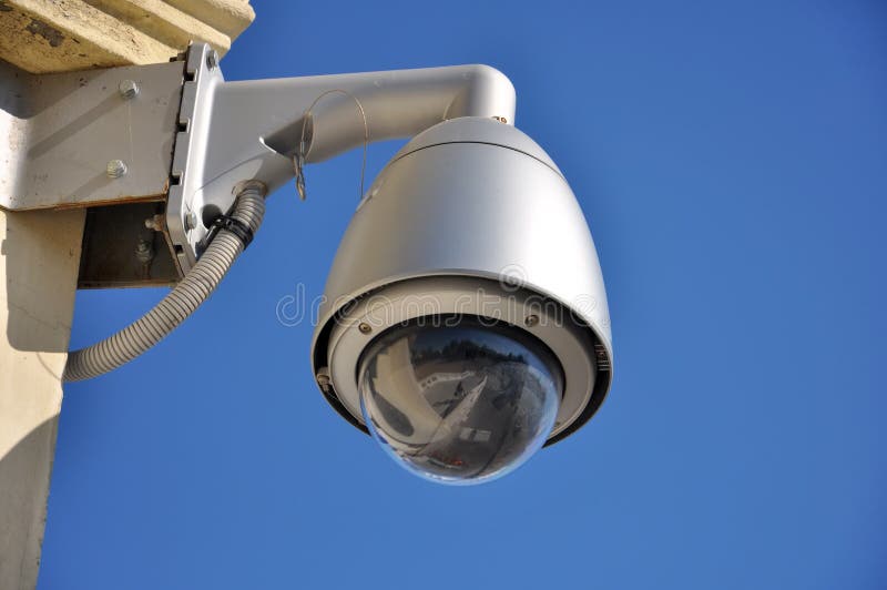 Surveillance Camera Dome Type Stock Photo - Image of secure, guard ...