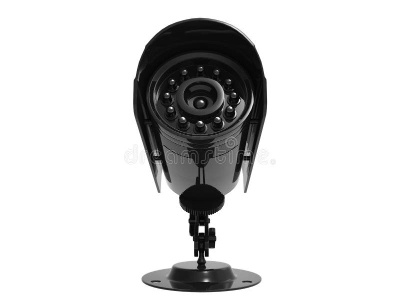 Surveillance Camera - Floor Mounted Stock Photo - Image of mounted ...