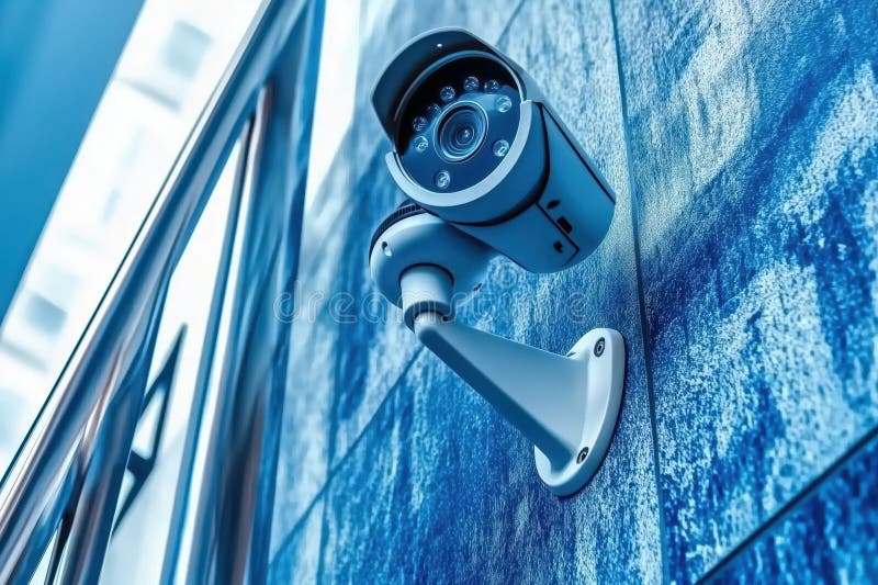 A Surveillance Camera. CCTV Stock Photo - Image of control, outdoor ...