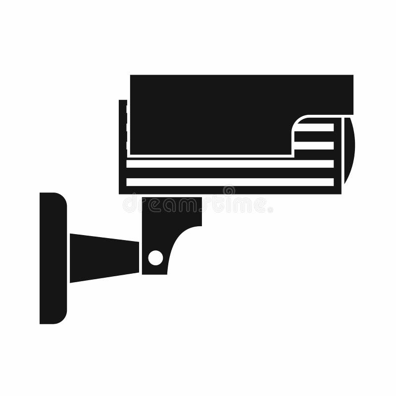 Surveillance Camera Icon, Simple Style Stock Vector - Illustration of ...