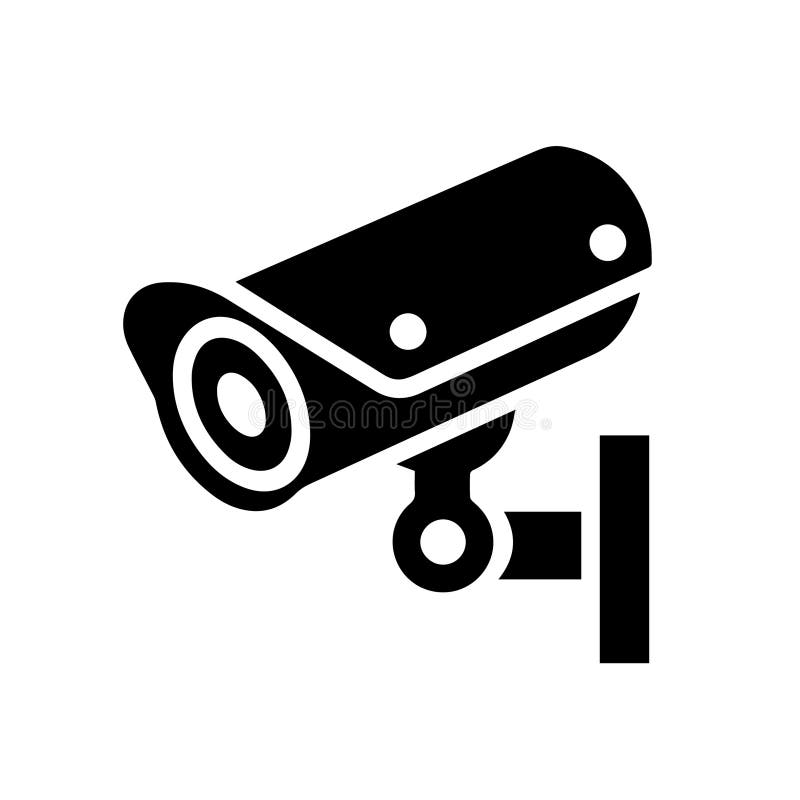 Surveillance Camera Icon. Symbol of Surveillance Camera Stock Vector ...