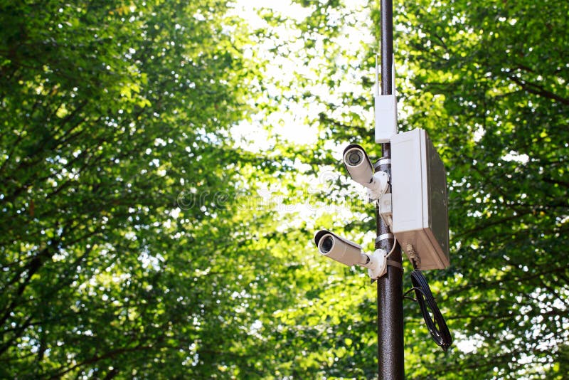 The surveillance camera stock photo. Image of instrument - 77465638