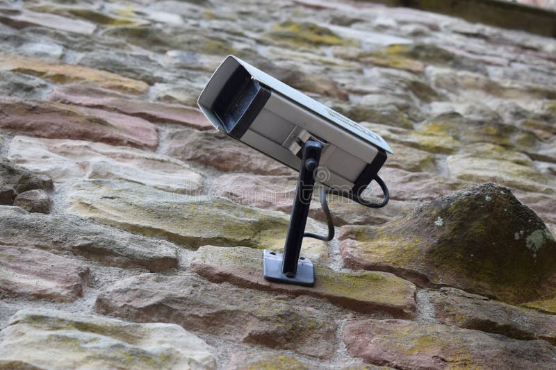 Surveillance camera stock image. Image of rock, camera - 324183115