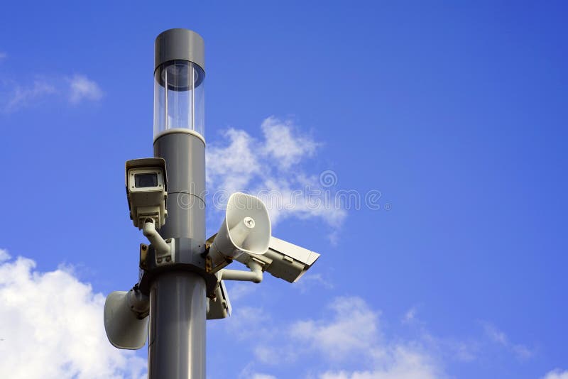 Surveillance Camera.Monitoring Camera Stock Photo - Image of inspection ...
