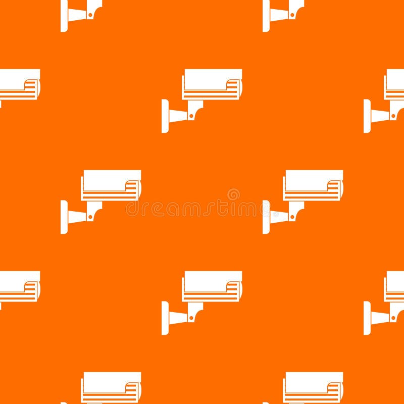 Surveillance Camera Pattern Seamless Stock Vector - Illustration of looking, parking: 98078119