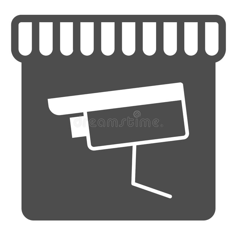 Surveillance Camera, Shop, Store, Customer, Security Solid Icon, CCTV ...